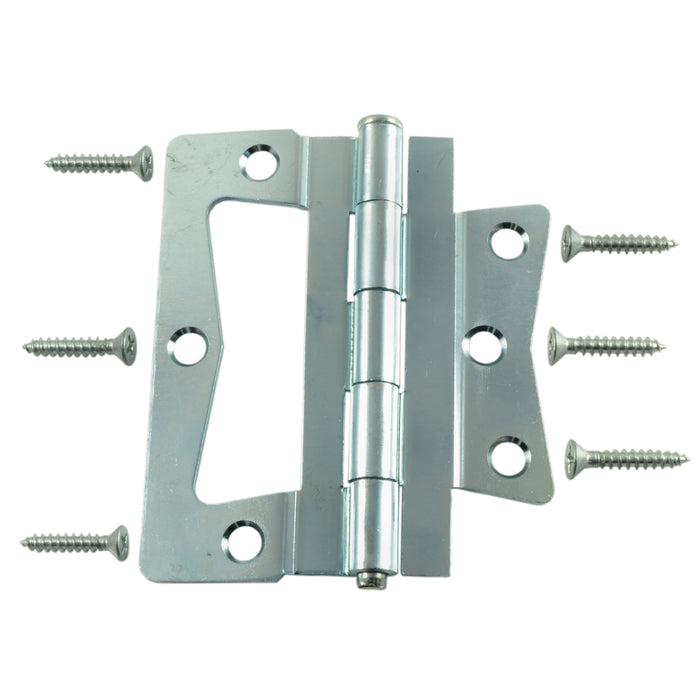 4" Zinc Plated Steel Non-Mortise Hinges — Fastener Line