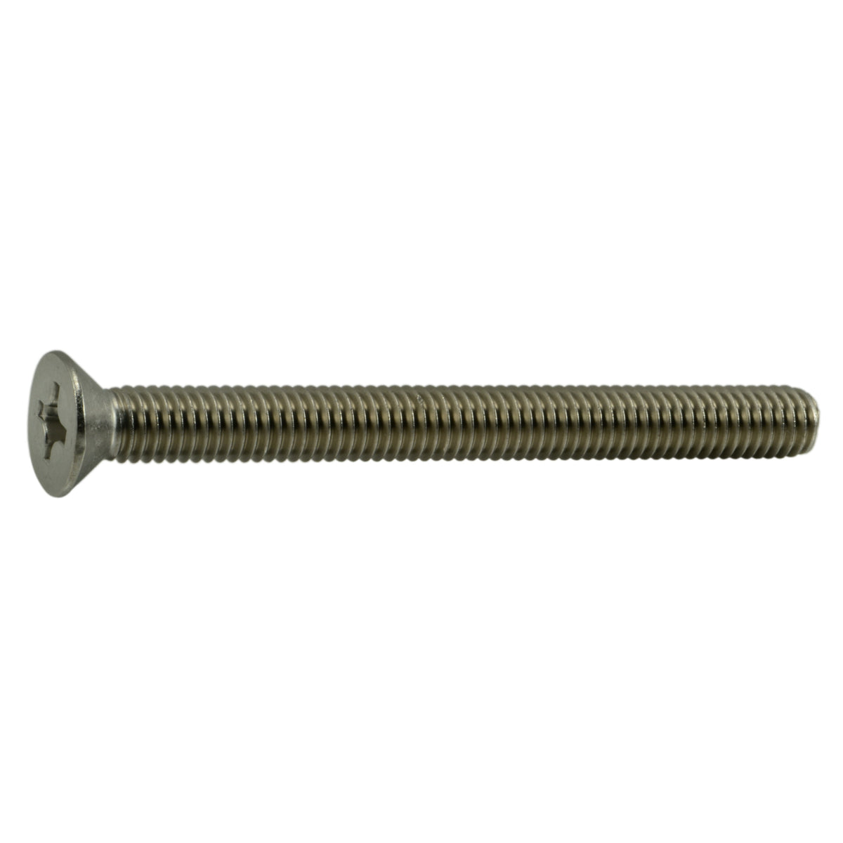 3/8"-16 x 4" 18-8 Stainless Steel Coarse Thread Phillips Flat Head Mac ...