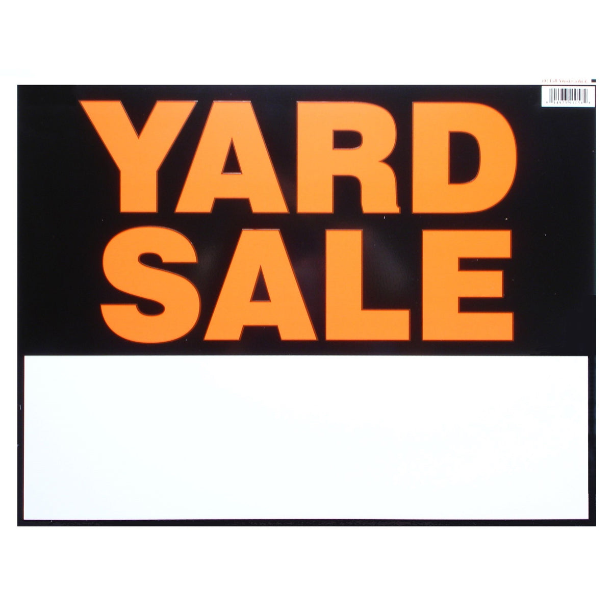 14" x 18" Styrene Plastic "Yard Sale" Signs — Fastener Line