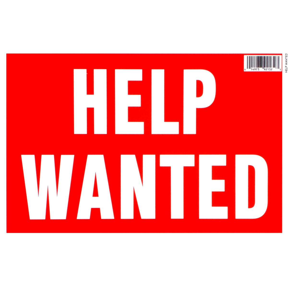 8" x 12" Styrene Plastic "Help Wanted" Signs — Fastener Line