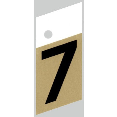 1.5" - "7" Slanted Black & Gold Numbers — Fastener Line