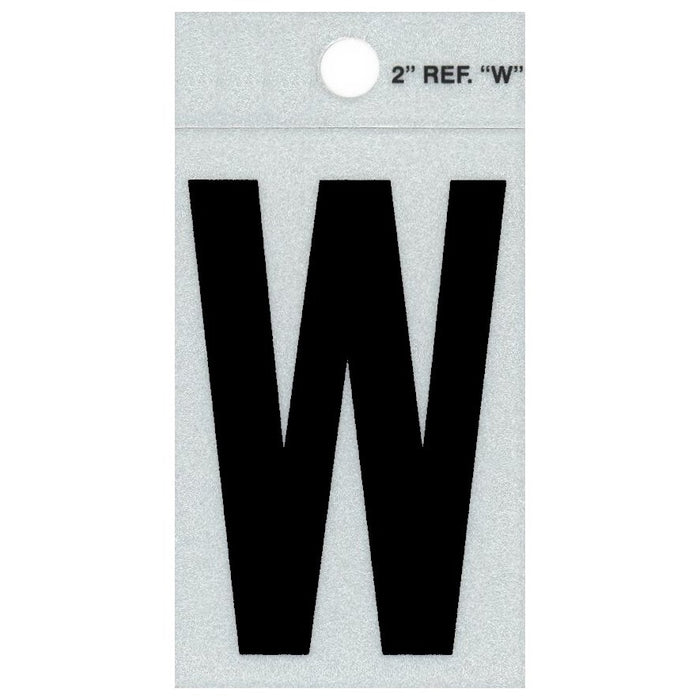 2" - W Straight Black Reflective Letters — Fastener Line