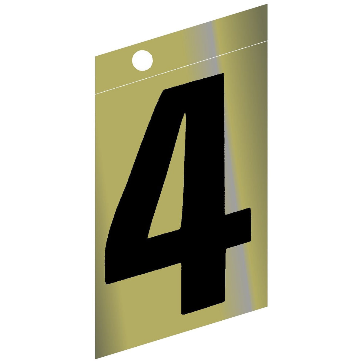 3" - 4 Slanted Gold Numbers — Fastener Line