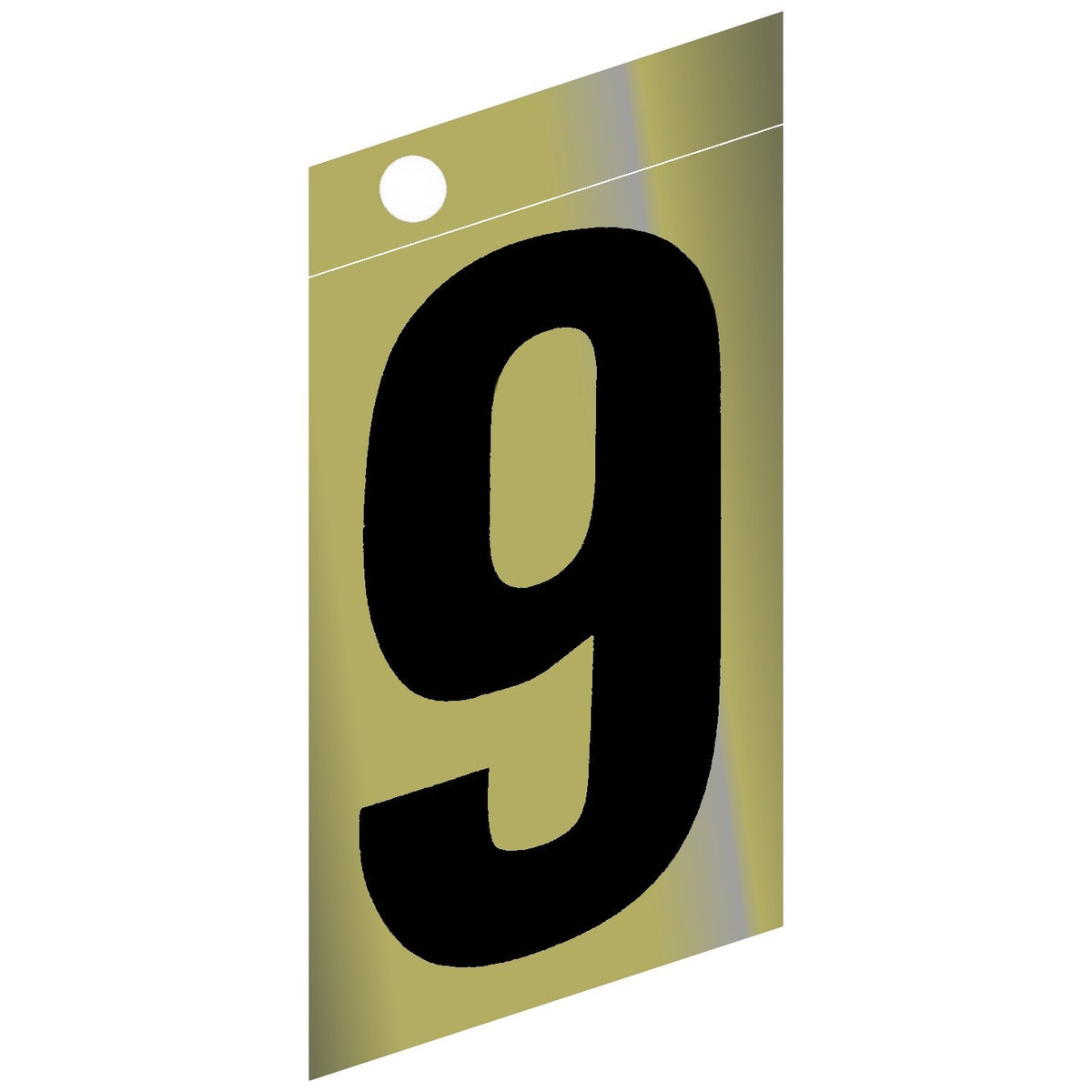 3" - 9 Slanted Gold Numbers — Fastener Line