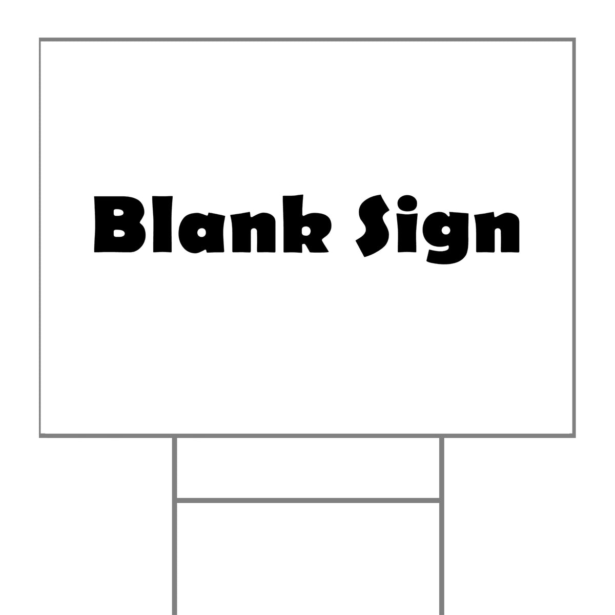 18" x 24" Plastic Blank Signs — Fastener Line