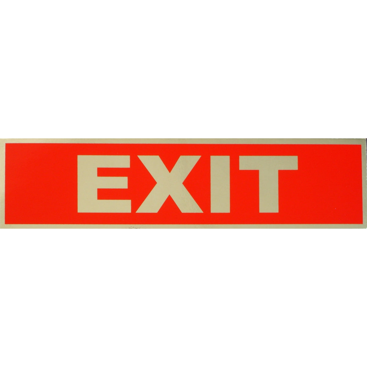 2" x 8" Mylar Plastic "Exit" Peel & Stick Signs — Fastener Line