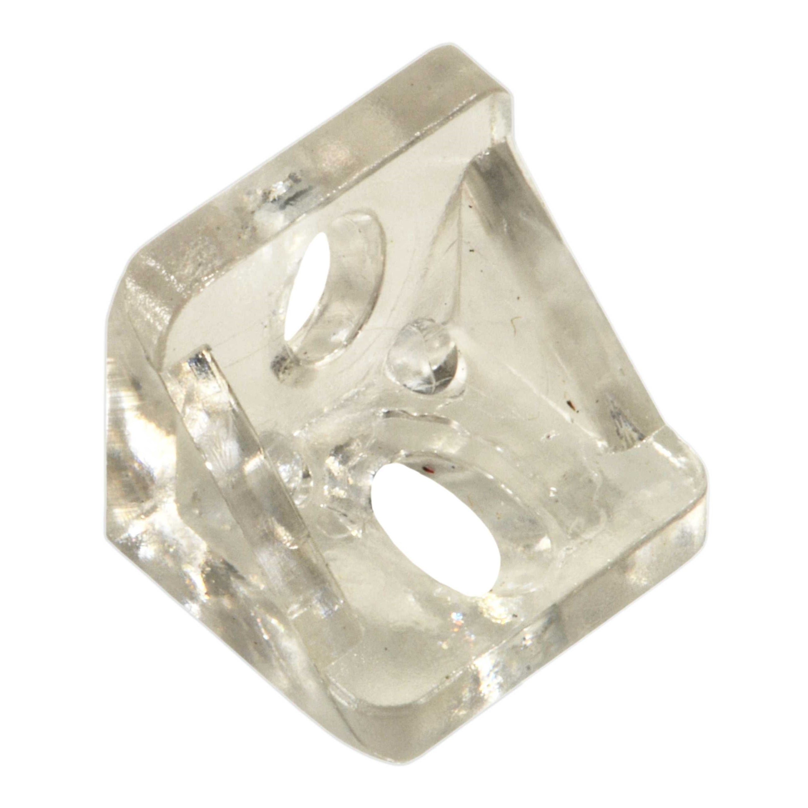 90 x 3/4" x 5/8" Clear Plastic Mounting Brackets — Fastener Line