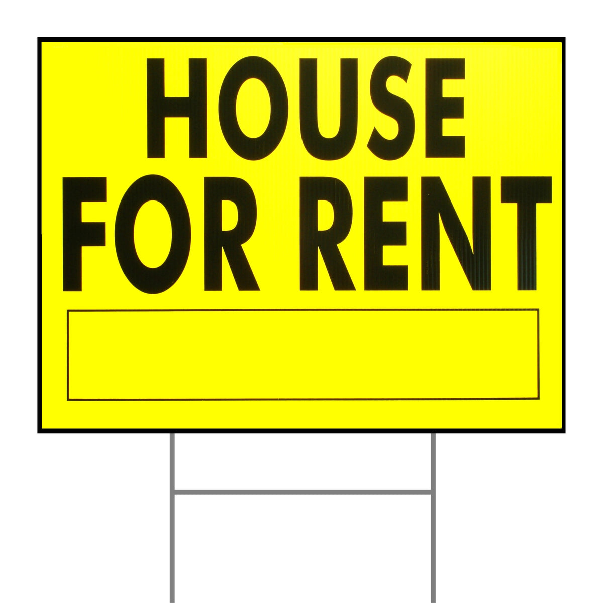 18" x 24" Plastic "House for Rent" Signs with H Stakes — Fastener Line