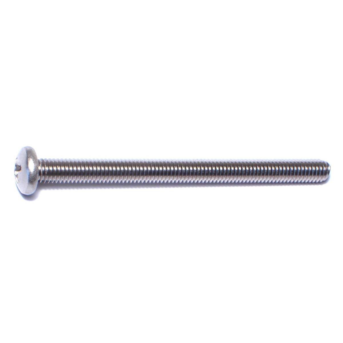 #10-32 x 2-1/2" 18-8 Stainless Steel Fine Thread Phillips Pan Head Mac ...