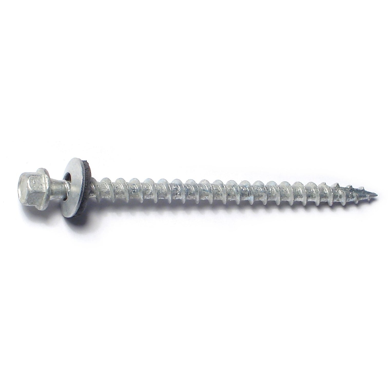 #10 x 3" Galvanized Steel Hex Washer Head Pole Barn Self-Drilling Scre ...