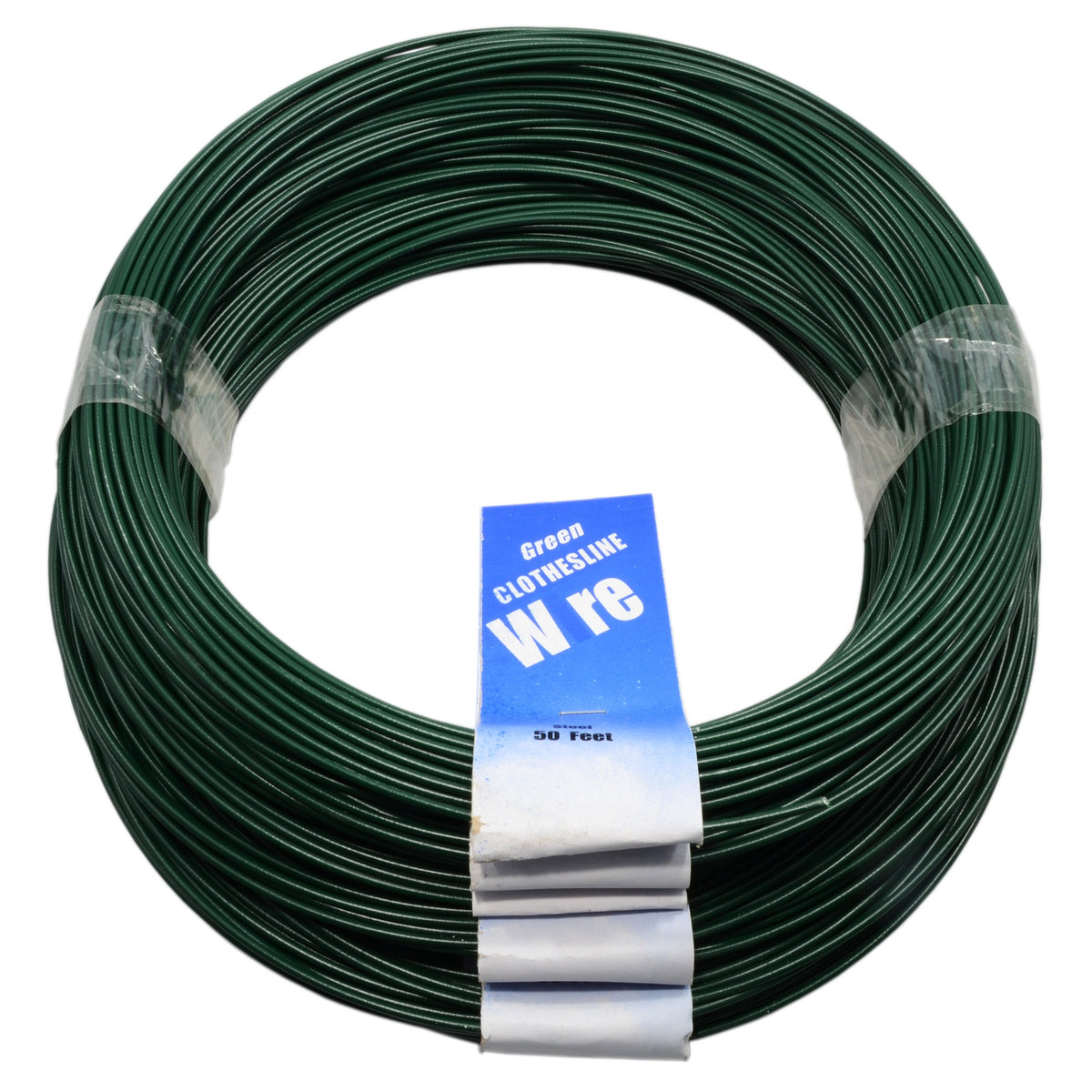 16 WG x 50' Coils Green Vinyl Clothesline Wire — Fastener Line