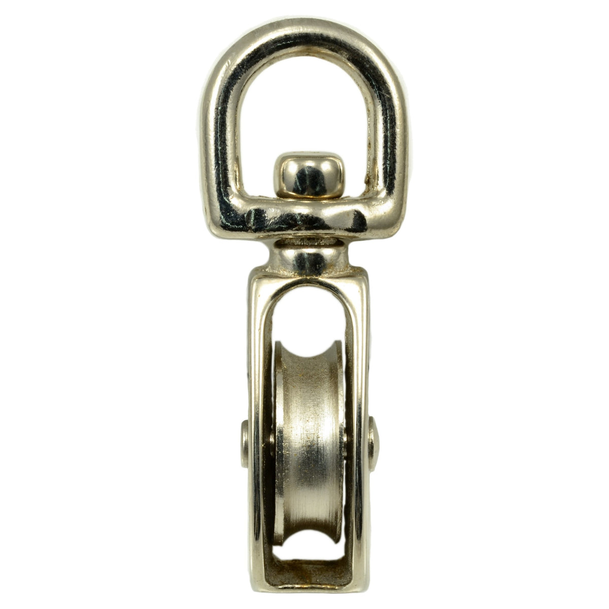 1-1/4" Nickel Swivel Single Pulley — Fastener Line