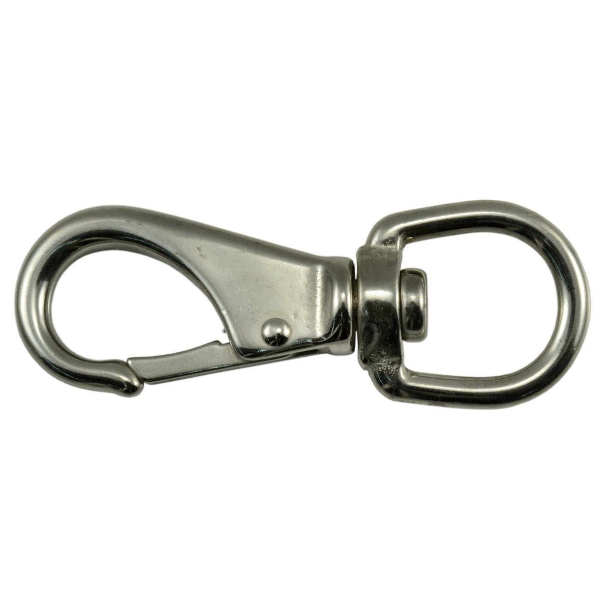 5/8" x 3-3/8" 18-8 Stainless Steel Swivel Spring Snap Hooks — Fastener Line