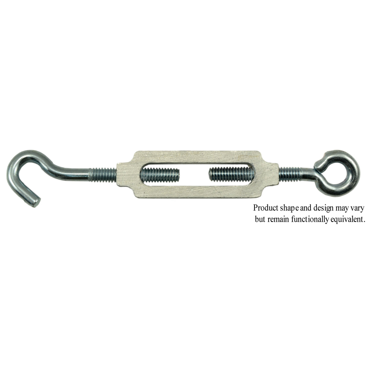 5/32" x 3-1/4" Zinc Plated Steel Eye-Hook Turnbuckle — Fastener Line