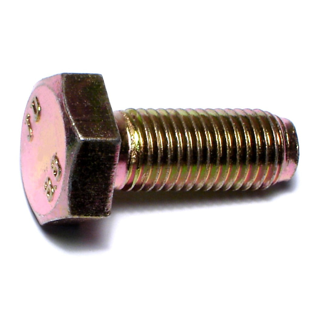 10mm-1.25 x 25mm Zinc Plated Class 8.8 Steel Fine Thread Hex Cap Screw ...