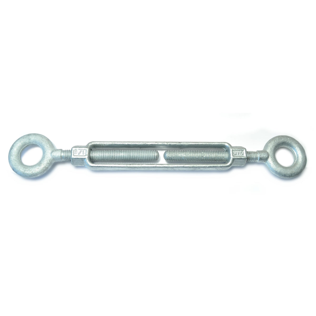 1/2" x 6" Galvanized Steel Eye-Eye Turnbuckle — Fastener Line