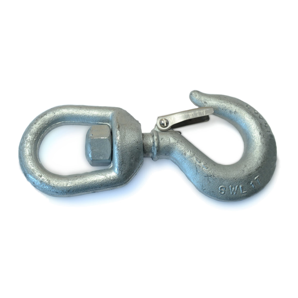 1 Ton Zinc Plated Steel Safety Swivel Hooks — Fastener Line