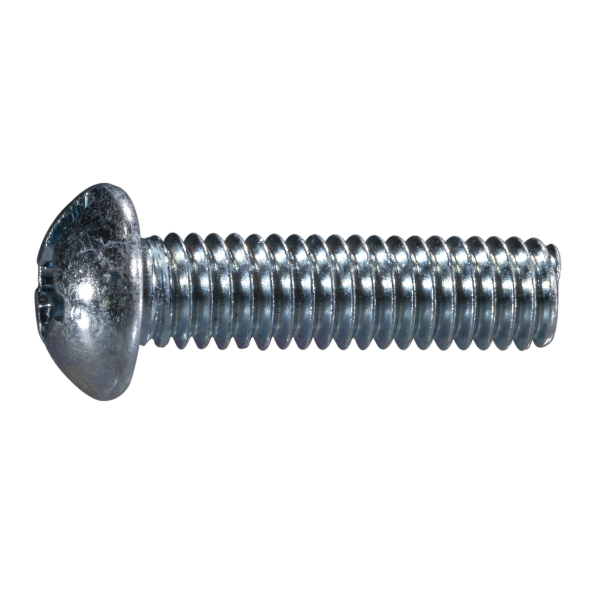 5/16"-18 x 1-1/4" Zinc Plated Steel Coarse Thread Combo Round Head Mac ...
