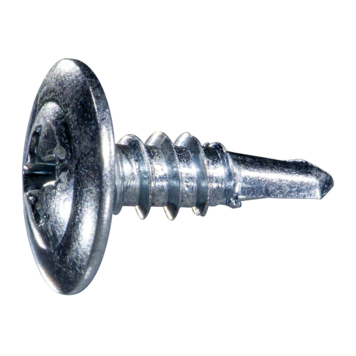 8 x 1/2" Zinc Plated Steel Phillips Modified Truss Head Self Drilling ...