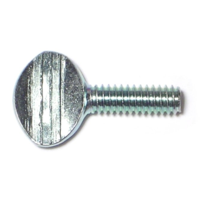 1/4"-20 x 1" Zinc Plated Steel Coarse Thread Spade Head Thumb Screws ...