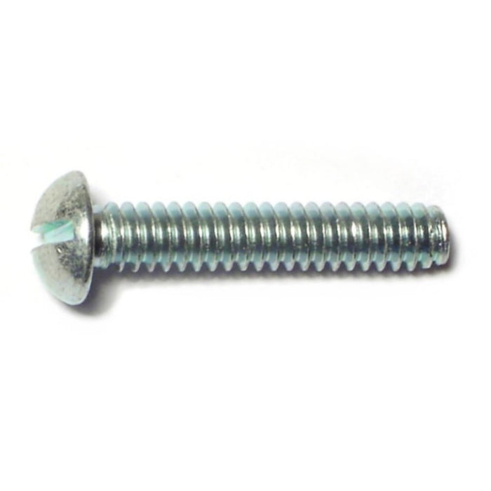 10-24 x 1" Zinc Plated Steel Coarse Thread Slotted Round Head Stove Bo ...