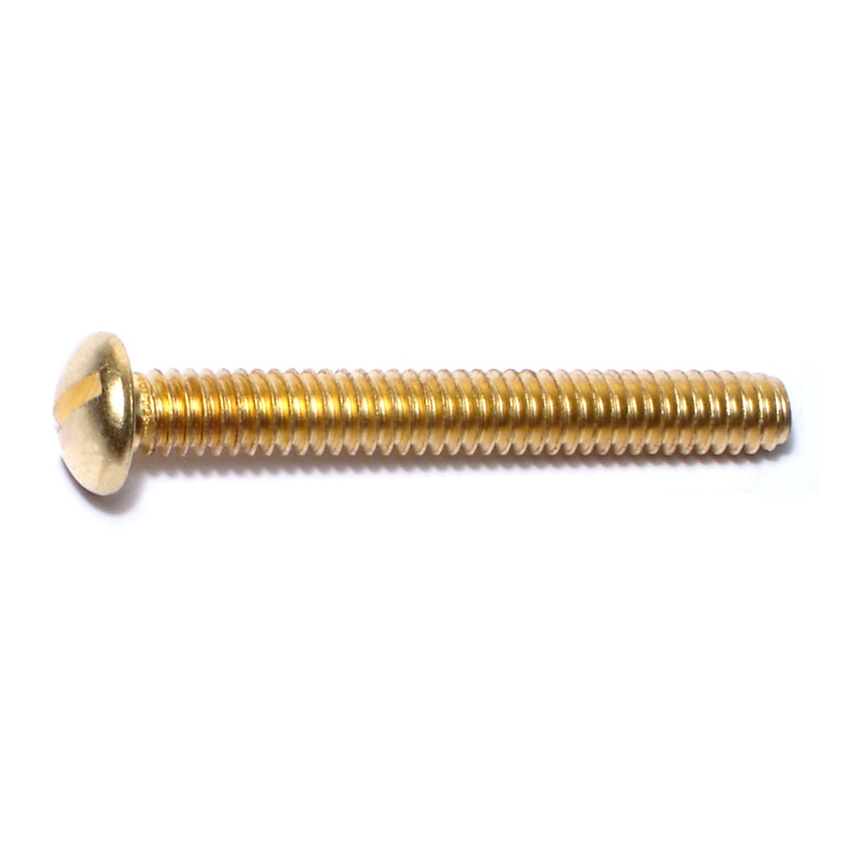 1/4"-20 x 2" Brass Coarse Thread Slotted Round Head Machine Screws ...