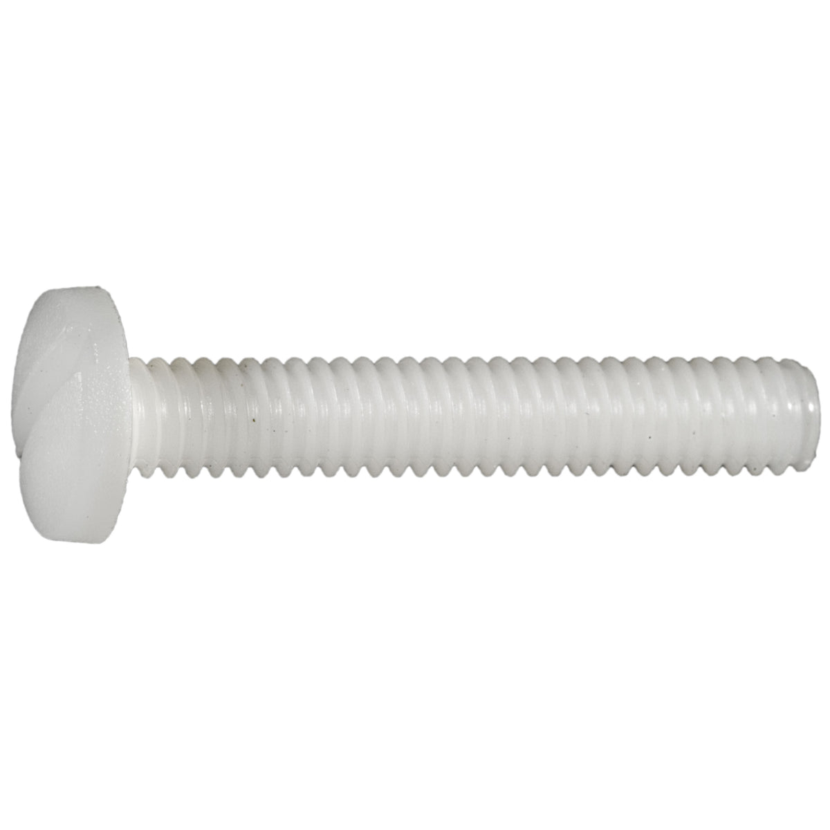 #8-32 x 1" Nylon Plastic Coarse Thread Slotted Binding Machine Screws ...