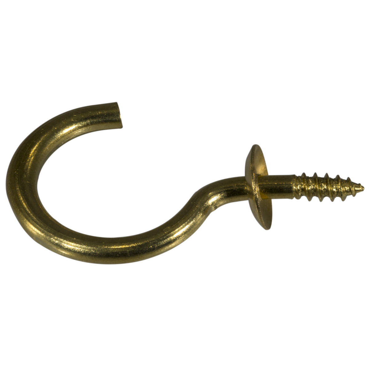 25/32" x 1-1/2" Brass Cup Hooks — Fastener Line