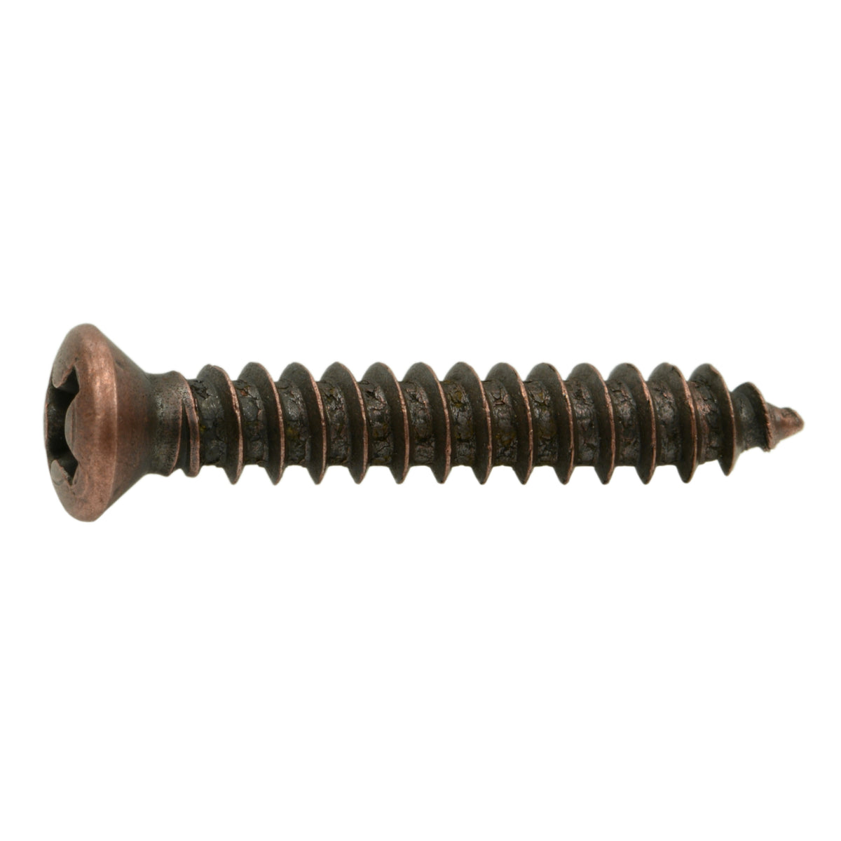 #8 x 1" Steel Phillips Oval Head Decorative Sheet Metal Screws ...