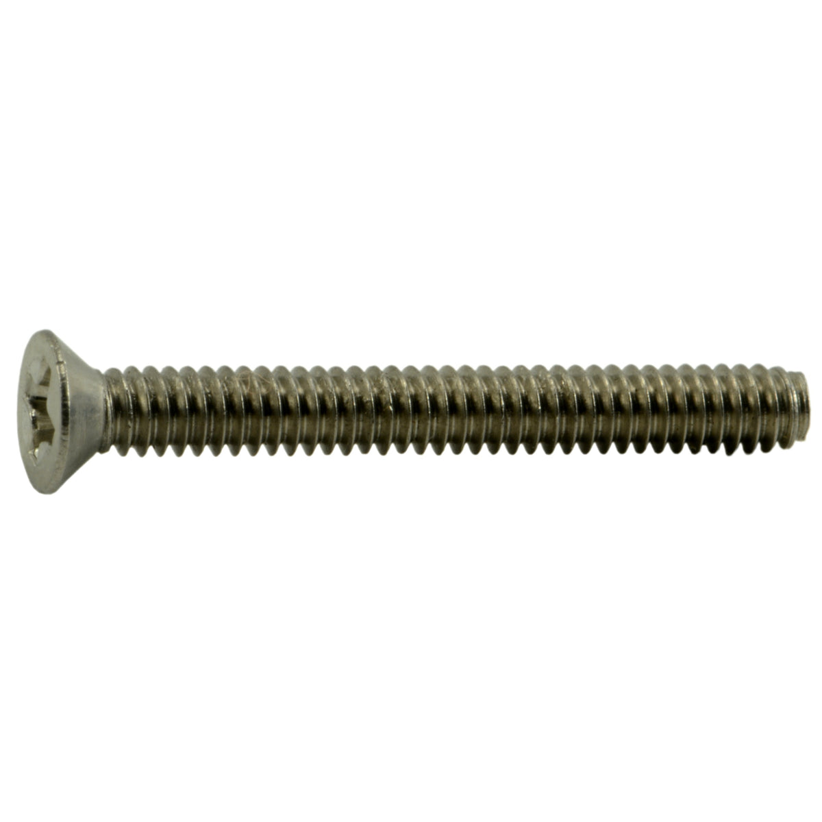 #2-56 x 3/4" 18-8 Stainless Steel Coarse Thread Phillips Flat Head Mac ...