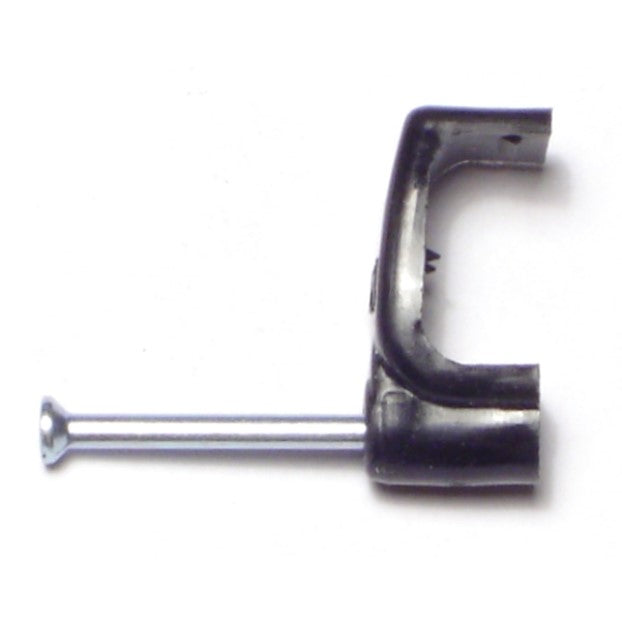 14mm Black Plastic Nail Wire Clips — Fastener Line