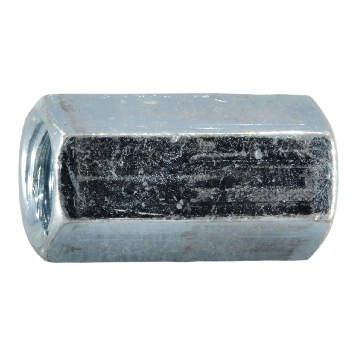 3/8"-16 to 1/4"-20 x 1-1/8" Zinc Plated Steel Coarse Thread Coupling N ...