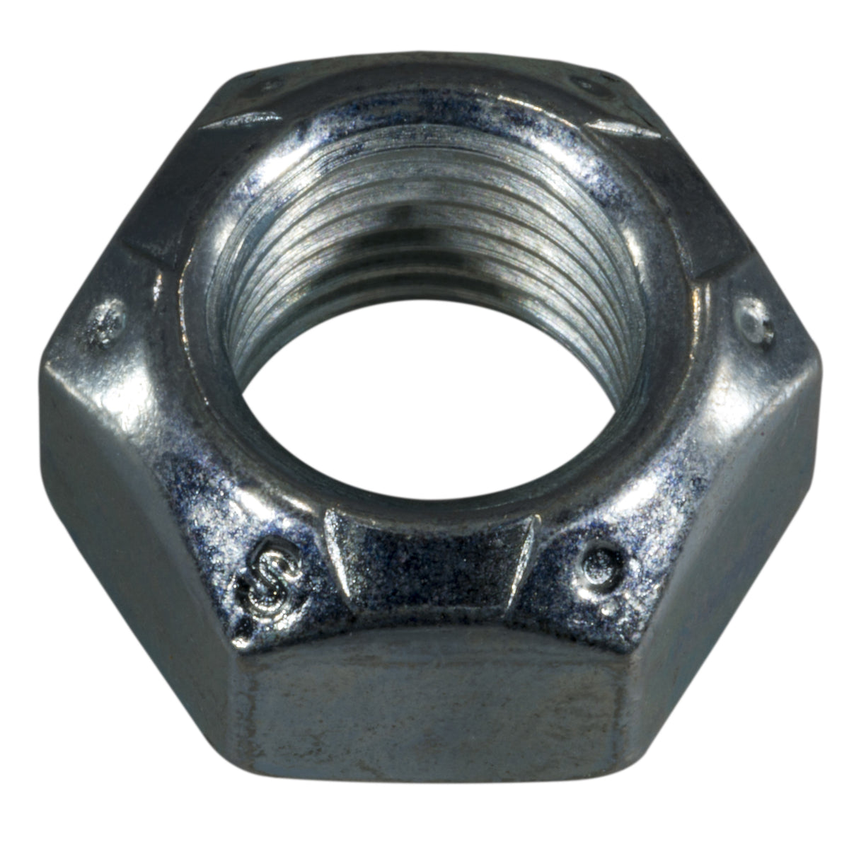 9/16"-18 Zinc Plated Grade 2 Steel Fine Thread Lock Nuts — Fastener Line