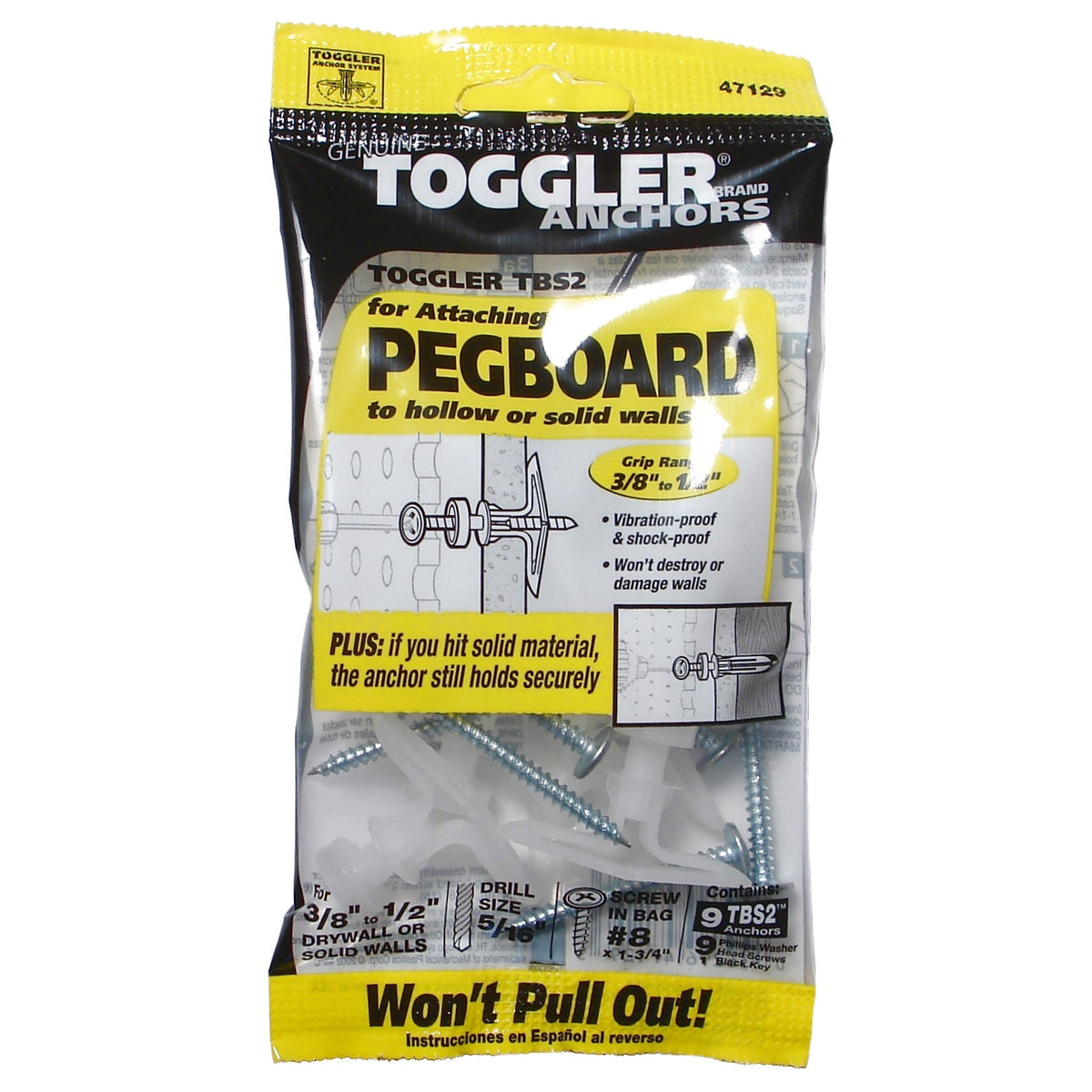 3/8" - 1/2 Pegboard Anchors — Fastener Line