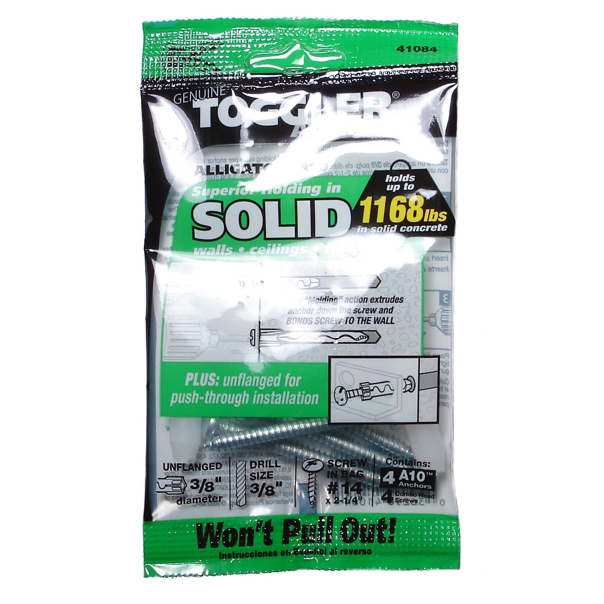 3/8" Toggler Alligator Wall Anchors — Fastener Line