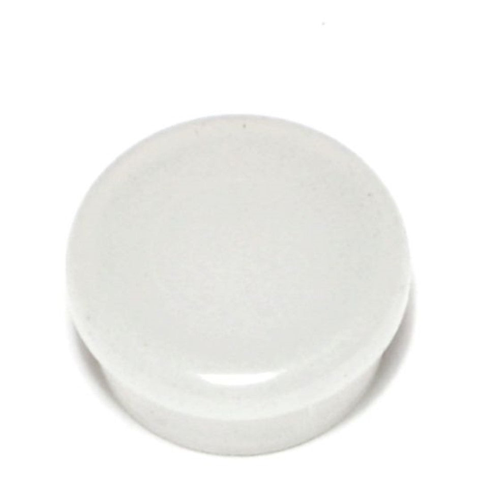 1" White Plastic Inside Round Caps — Fastener Line