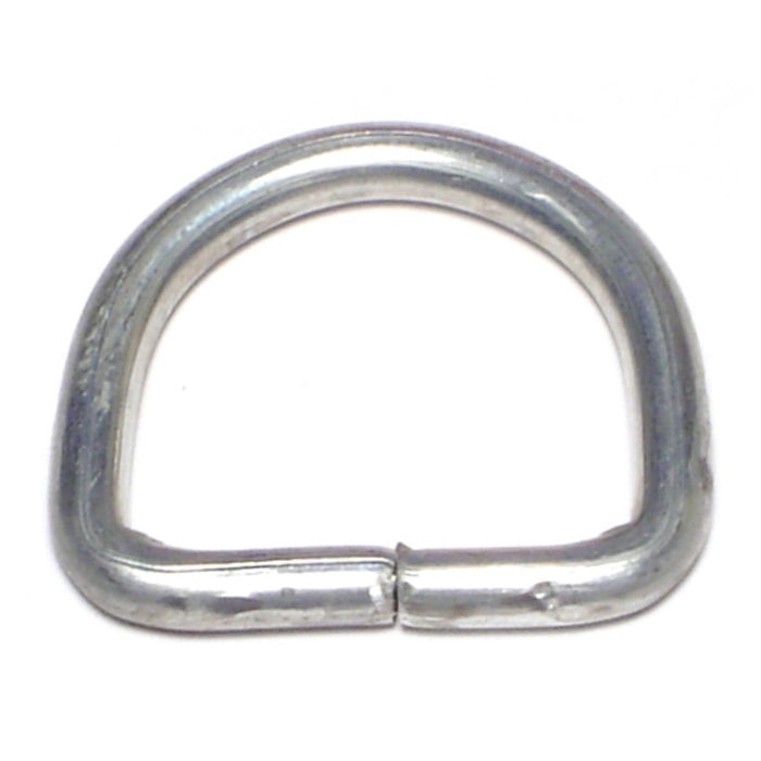 5/32" x 7/8" Zinc Plated Steel D-Rings — Fastener Line