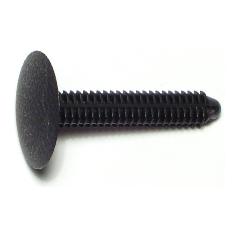 9/32" x 1.8" Black Plastic Hole Flex Retainers — Fastener Line