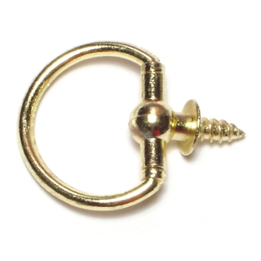 1" Brass Plated Steel Round Decorative Rings — Fastener Line