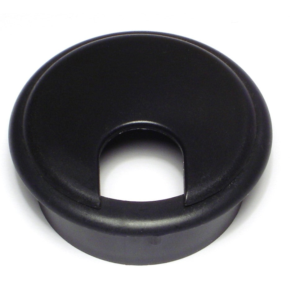 2" Black Plastic Desk Grommets — Fastener Line