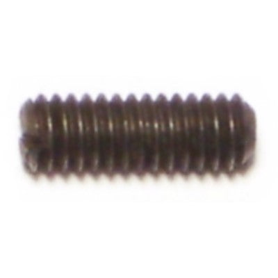 #8-32 x 1/2" Steel Coarse Thread Slotted Headless Set Screws — Fastener ...