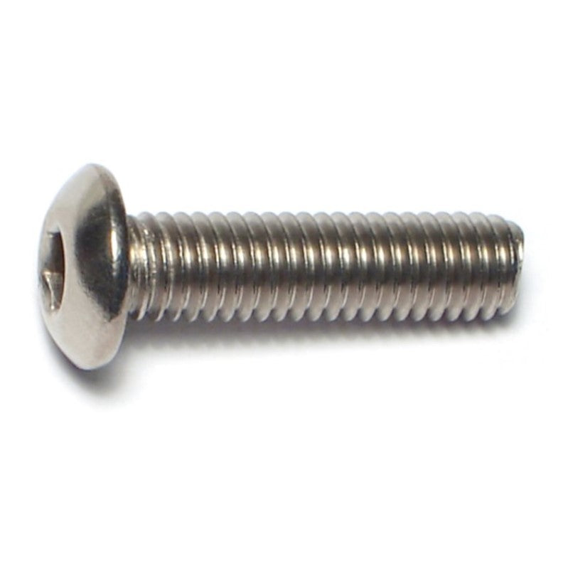 #10-32 x 3/4" 18-8 Stainless Steel Fine Thread Button Head Socket Cap ...