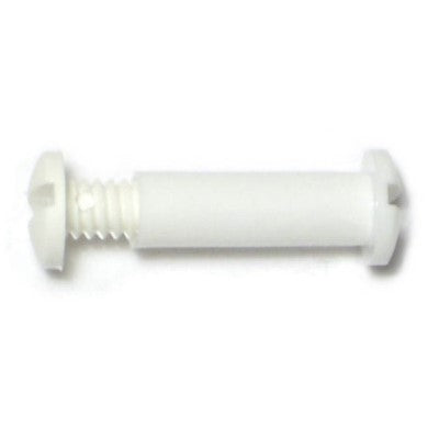 3/4" x 47/64" White Plastic Posts with Screws — Fastener Line