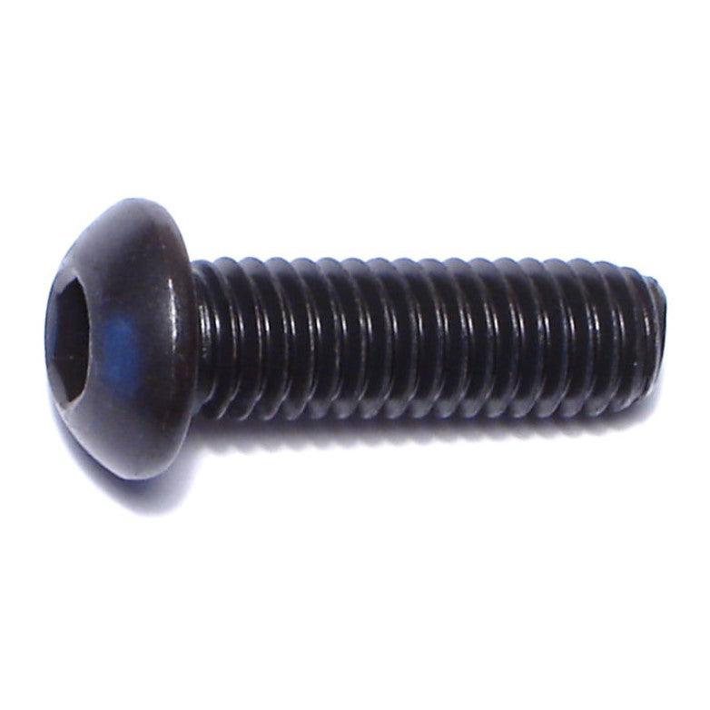 6mm-1.0 x 20mm Black Oxide Class 10.9 Steel Coarse Thread Button Head ...