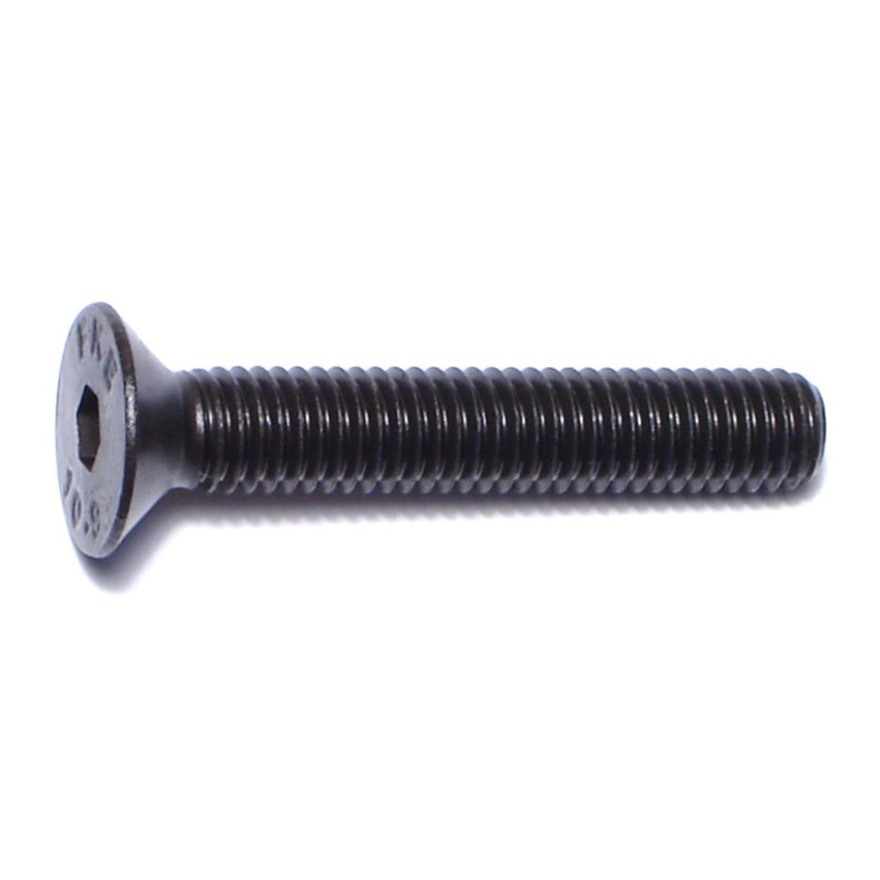 5mm-0.8 x 30mm Black Oxide Class 10.9 Steel Coarse Thread Flat Head He ...