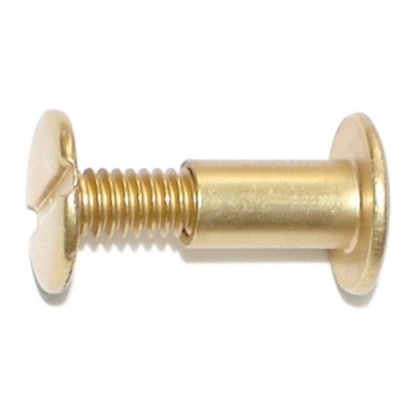 3/8" Brass Anodized Aluminum Screw Posts with Screws — Fastener Line