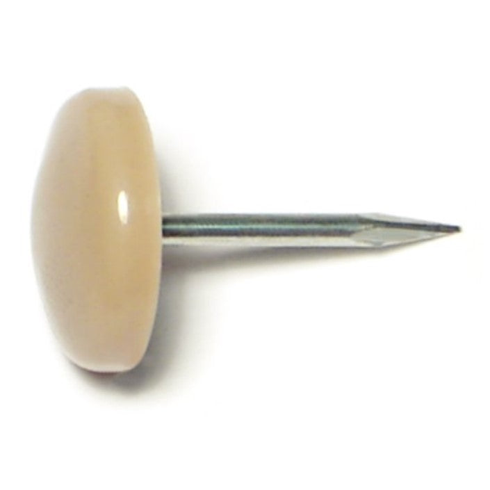 5/8" Beige Plastic Domed Tack Glides — Fastener Line