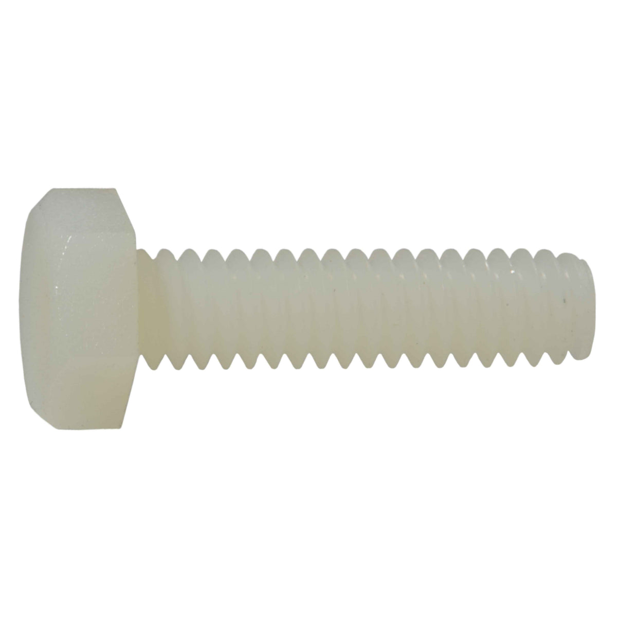 1/4"-20 x 1" Nylon Plastic Coarse Thread Hex Cap Screws — Fastener Line