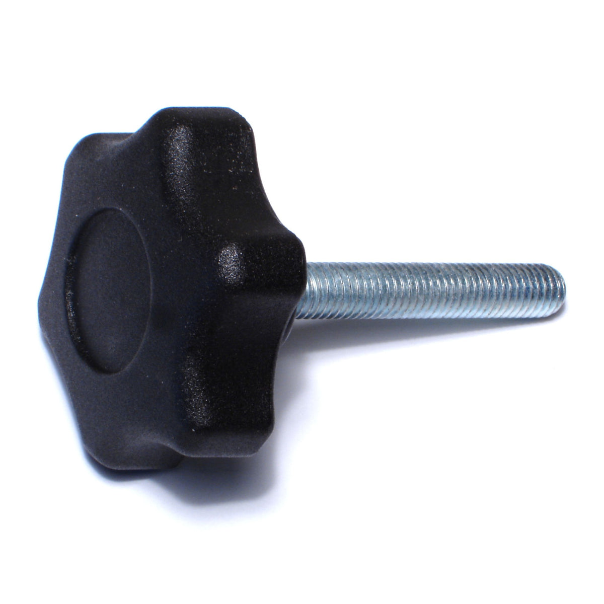 8mm-1.25 x 50mm Black Plastic Coarse Male Threaded Stud Fluted Knobs ...