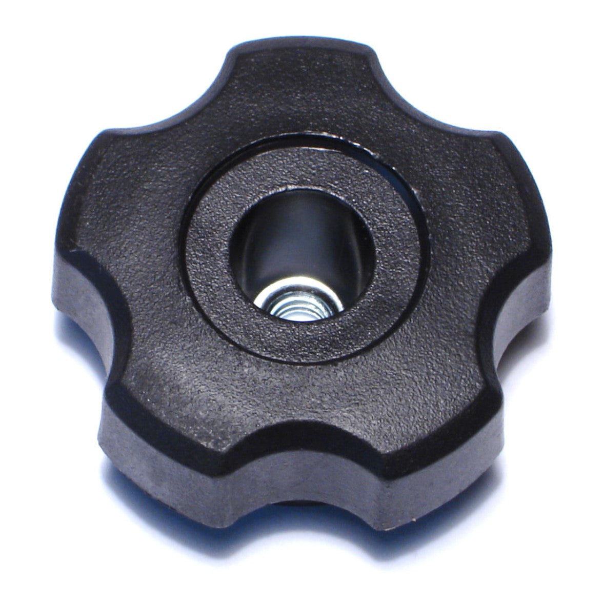 1/4"-20 x 1-3/4" Black Plastic Coarse Thread Fluted Knobs — Fastener Line
